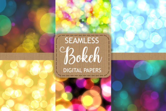 Bokeh Lights Seamless Patterns