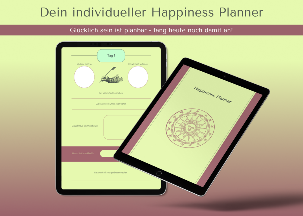 Digital Planner - Happiness - Plane deine Glück!