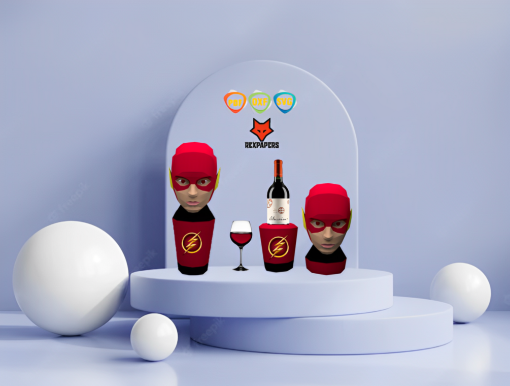 FLASH WINE BOX PAPERCRAFT