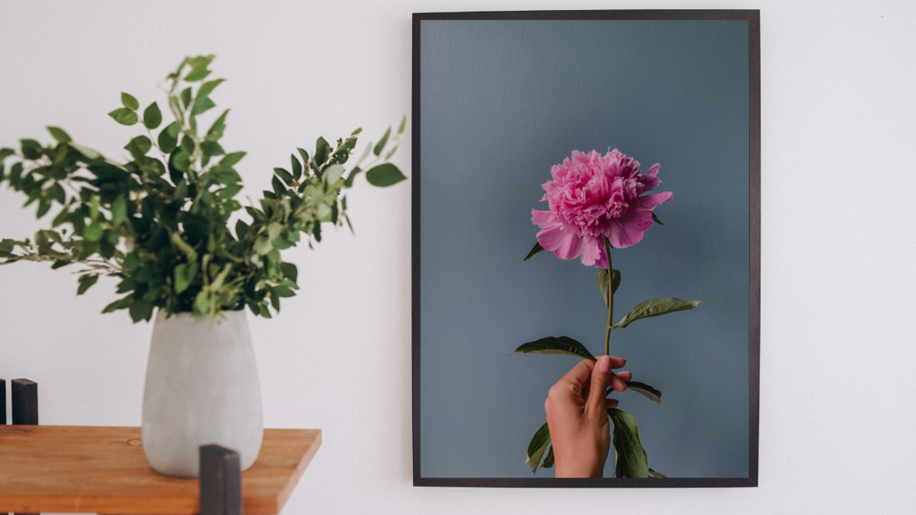 Pretty Pink flower wall art | Botanical Print | Floral wall art print
