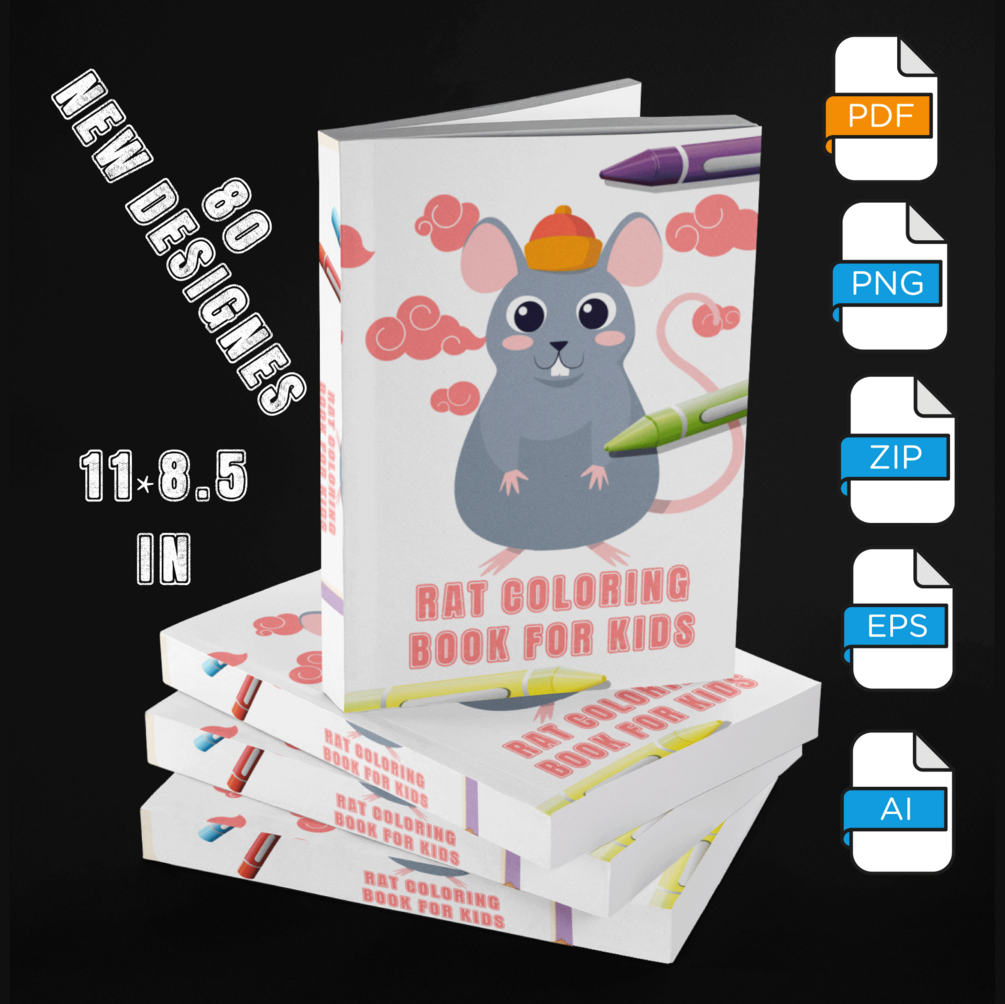 Rat Coloring Book for Kids
