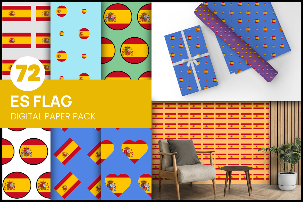 ES Flag Seamless Patterns