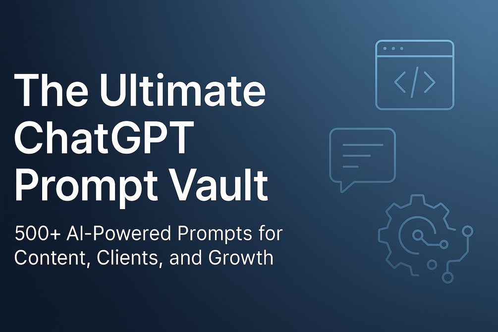 The Ultimate ChatGPT Prompt Pack ⚡