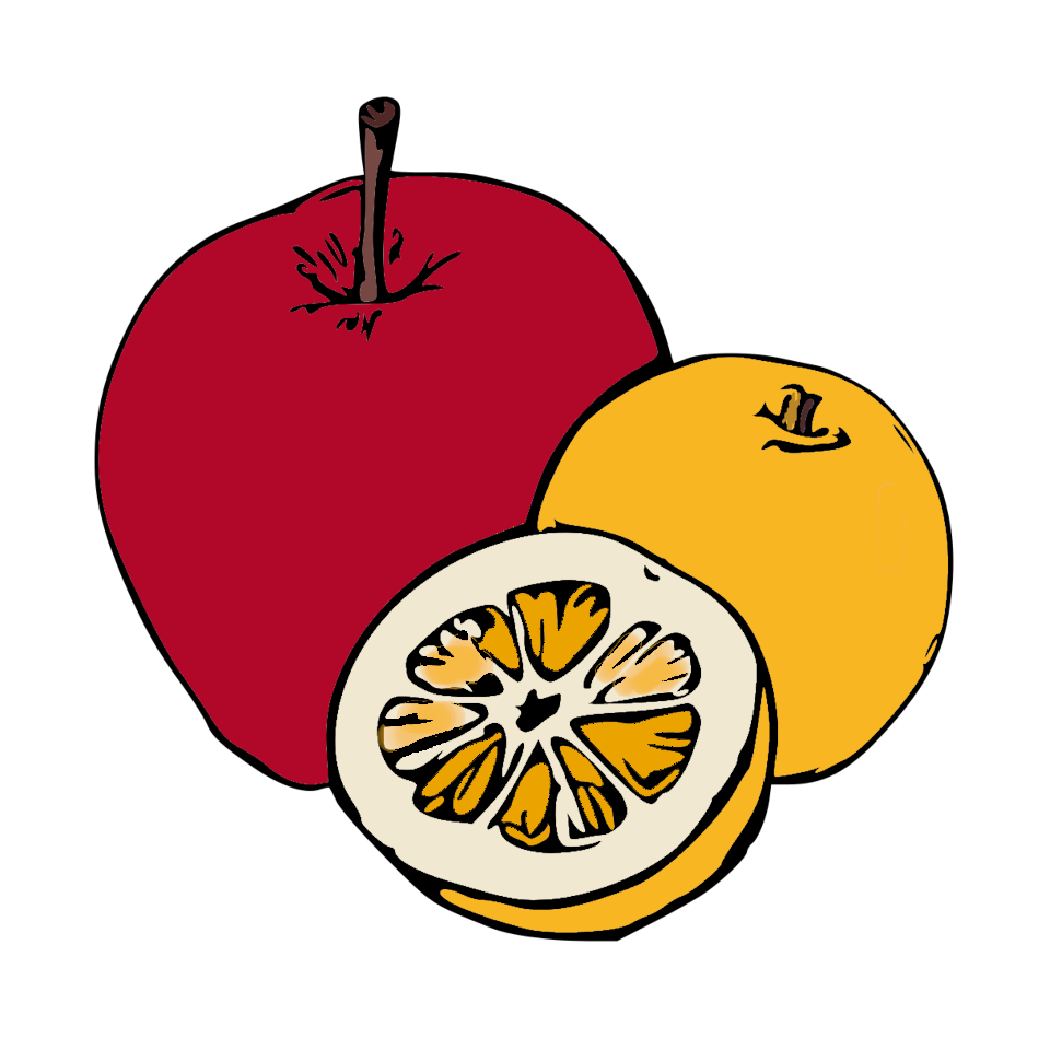 Fruit Apples and Oranges Clip Art