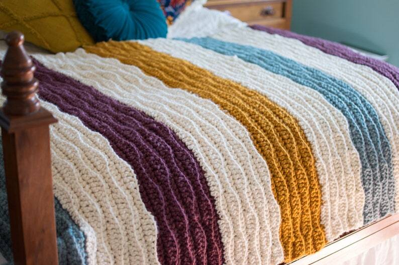 🧶 Textured Chunky Crochet Blanket Pattern – A Cozy Masterpiece Awaits