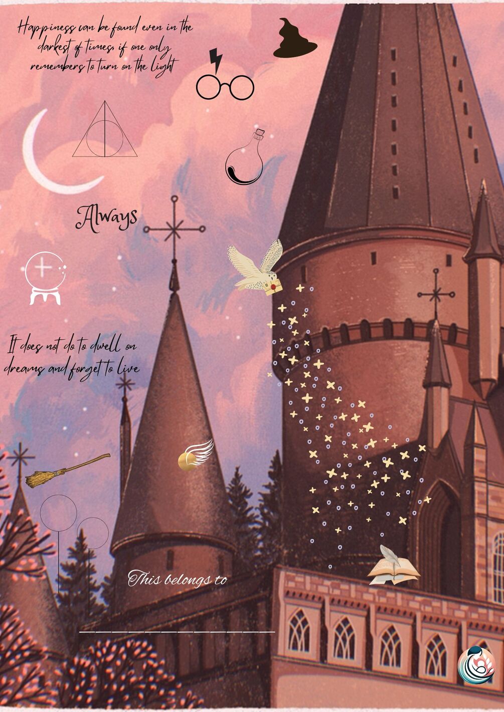 Harry Potter themed Book Tracker