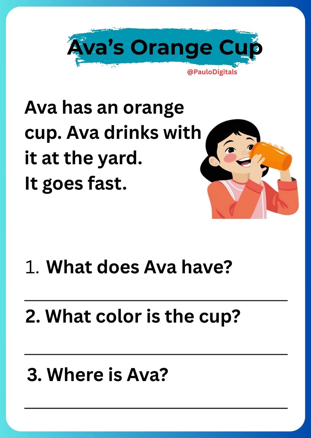 Reading Comprehension: Passages & Questions