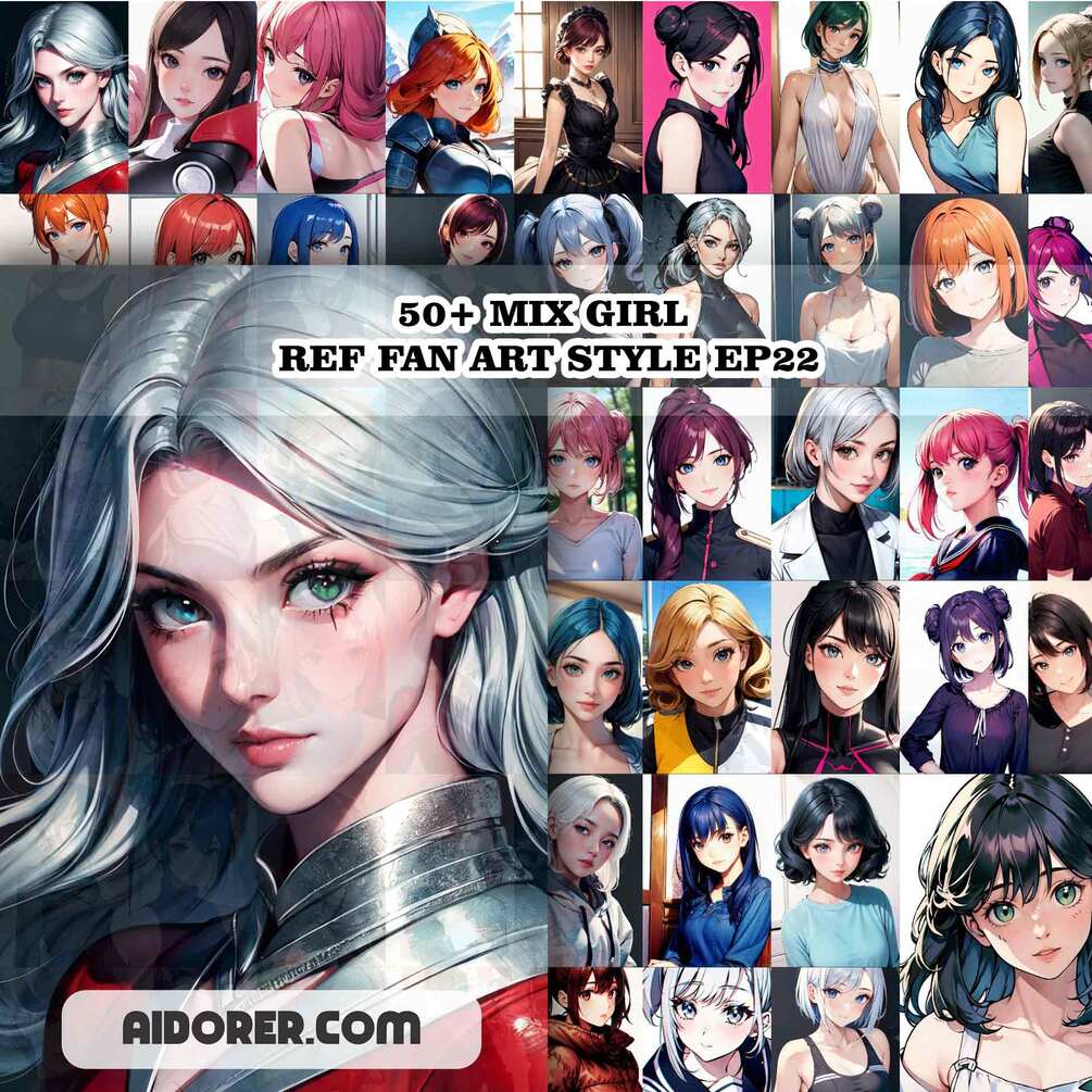 50+ MIX GIRL REF FAN ART STYLE EP22