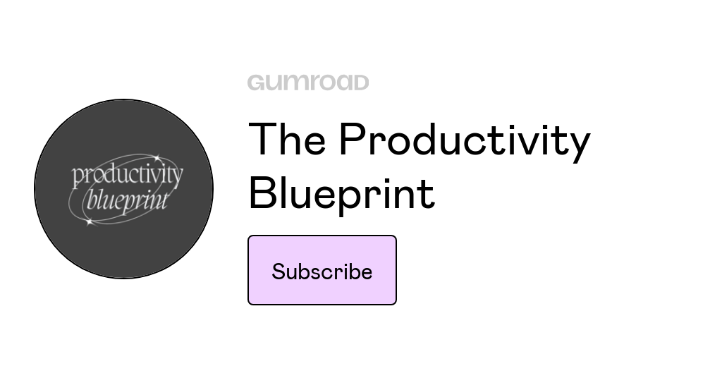The Productivity Blueprint The Productivity Blueprint