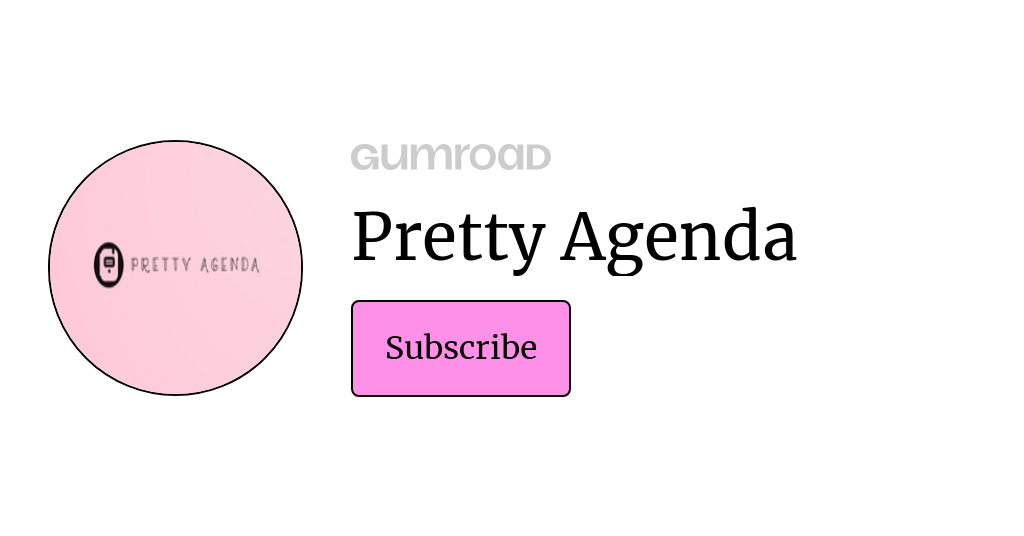 Pretty Agenda