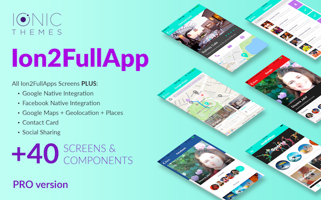 Ion2FullApp PRO - Premium Ionic 3 Template