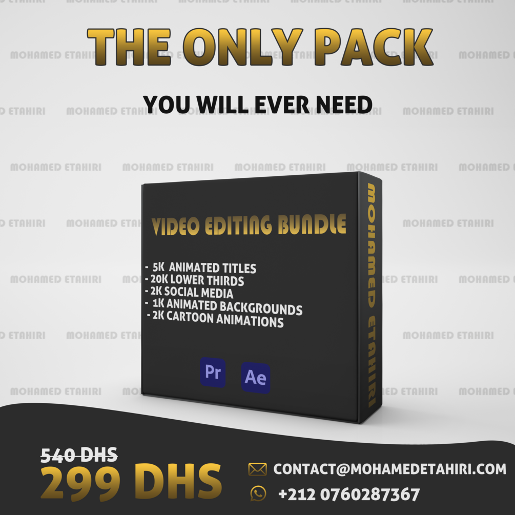 ALL in one videos editing pack