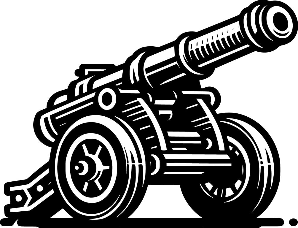 100+ Modern War Icons – Black and White Line Art Vector Set