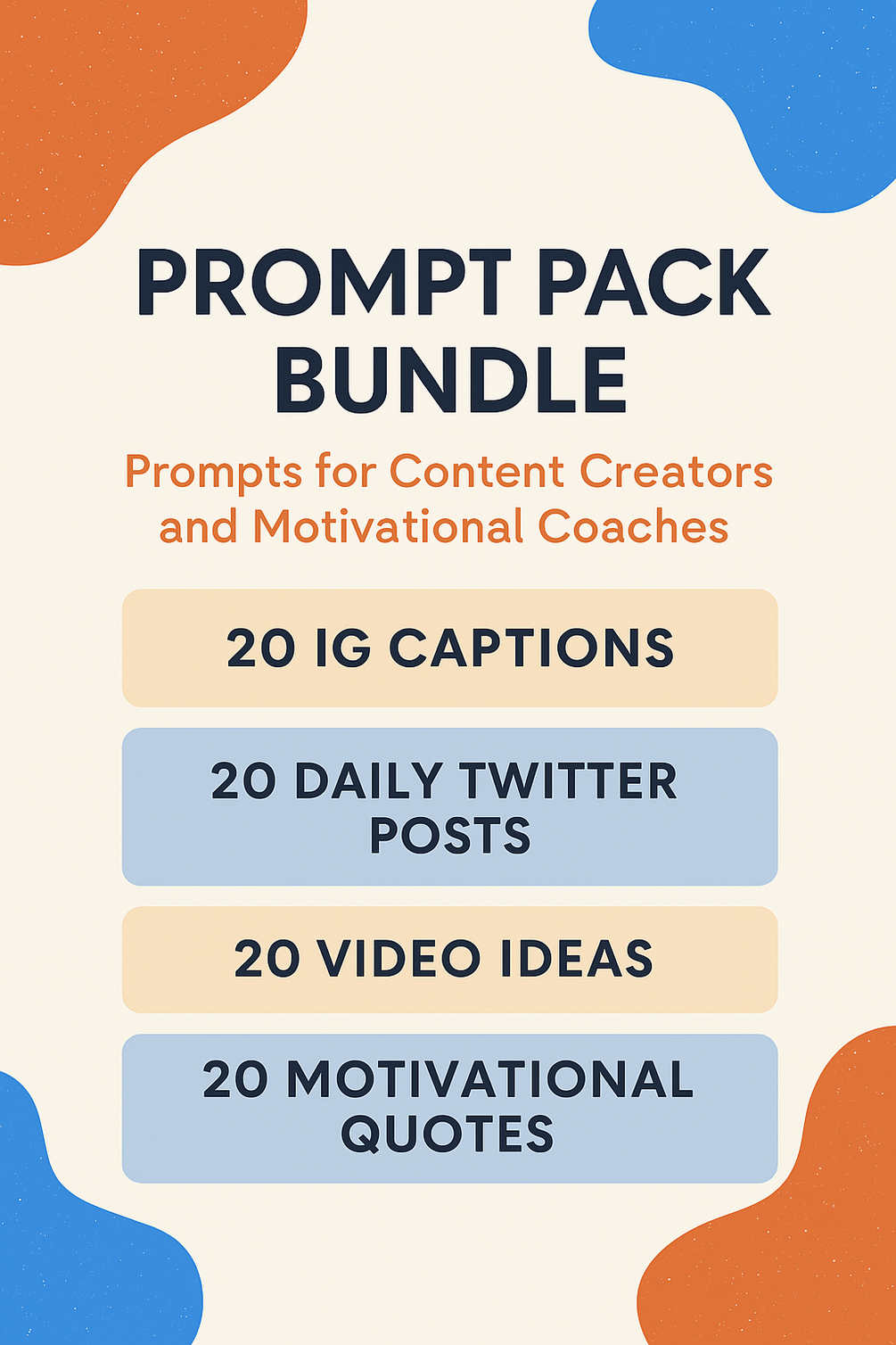 The Ultimate Prompt Pack – IG Captions, Twitter Posts, YouTube Ideas ...