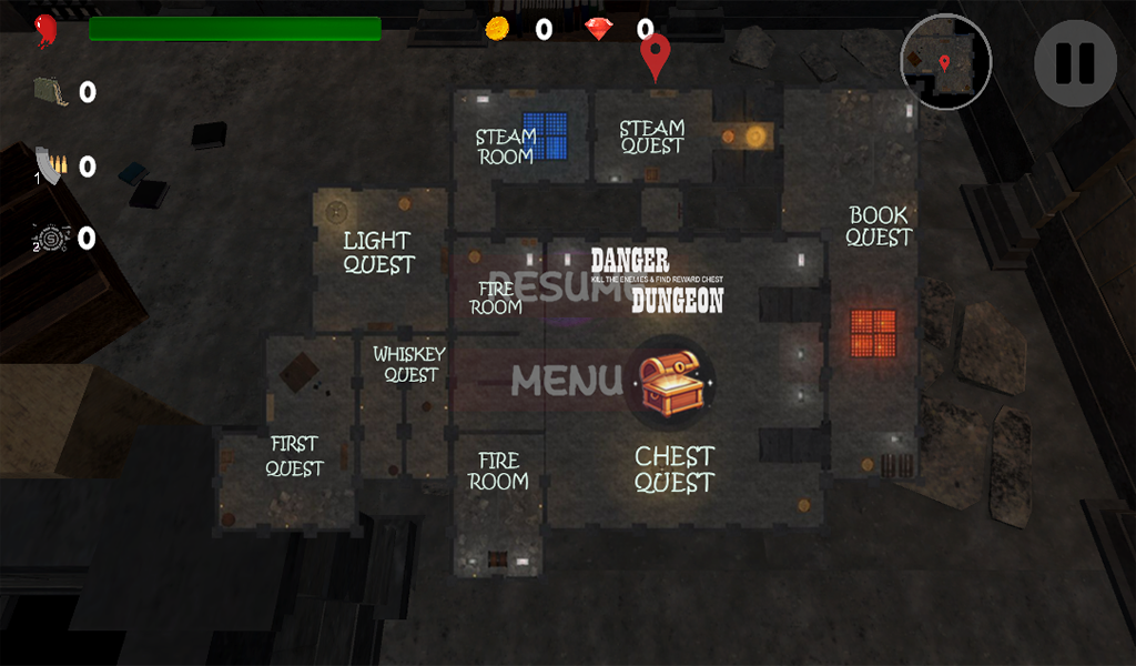 Game: Danger Dungeon quest