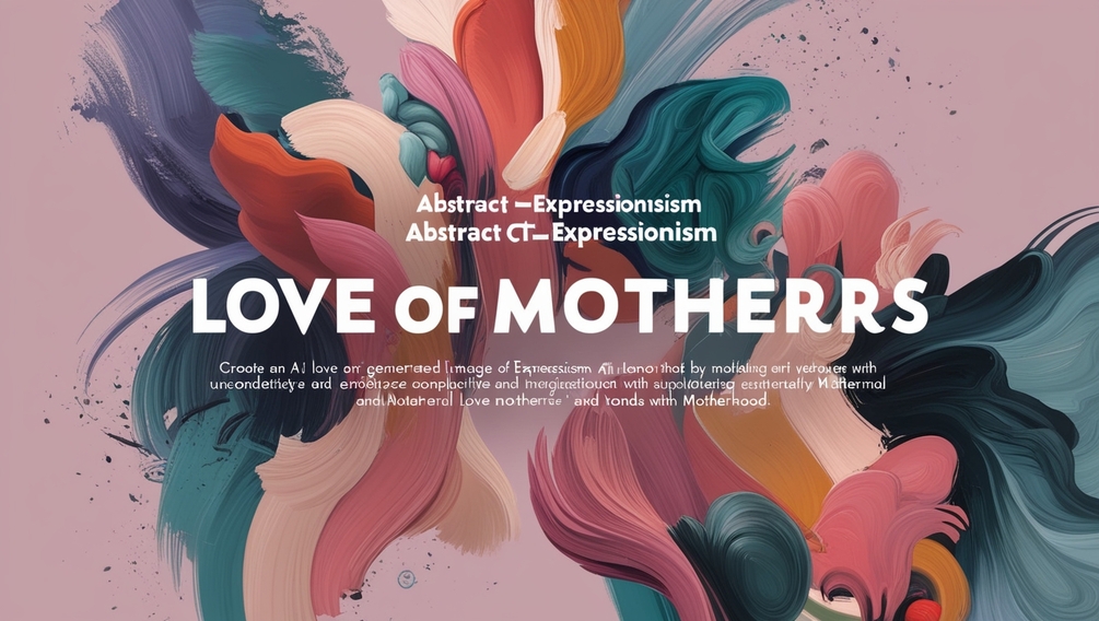 🎨 Abstract Expressionism: A Tribute to a Mother's Love 💖 # ...