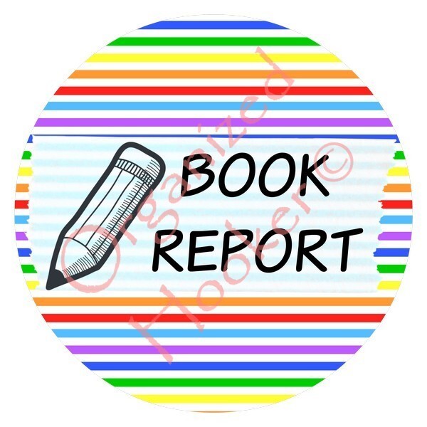 BOOK REPORT Printable Planner Stickers — Digital Download