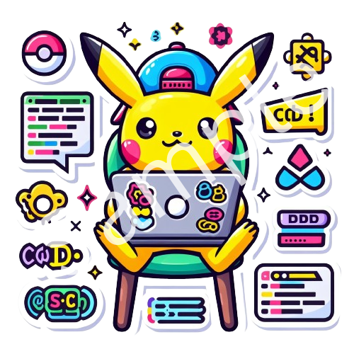 TECHNICAL PIKACHU STICKERS