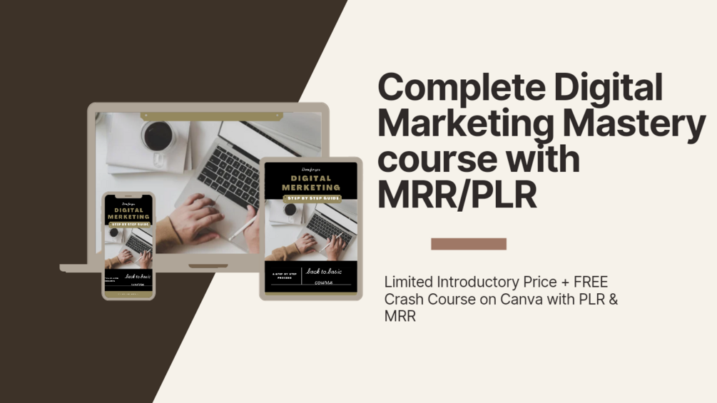 Back to Basics Course With MRR & PLR/Master Resell Rights/DFY mini course