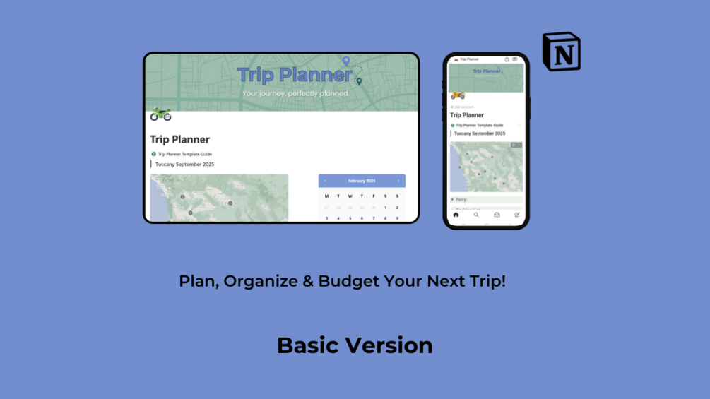 Basic Trip Planner Notion