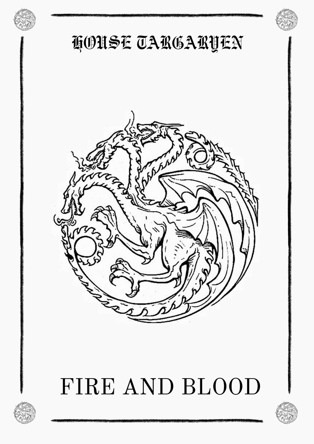 House Targaryen poster