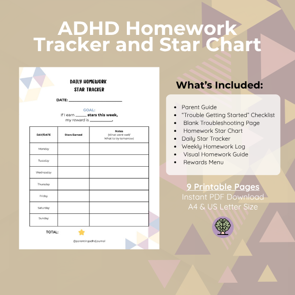 Morning Routine + Homework Toolkit Bundle | ADHD Kids Printable Charts