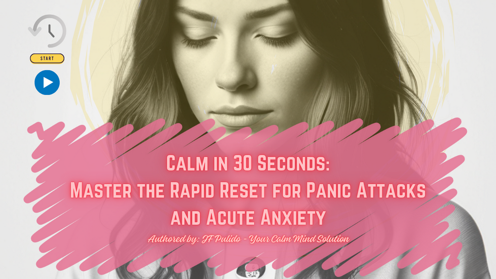 Calm in 30 Seconds- Master the Rapid Reset for Panic Attacks and Acute ...