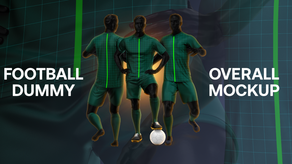 Football Dummy Overall Mockup