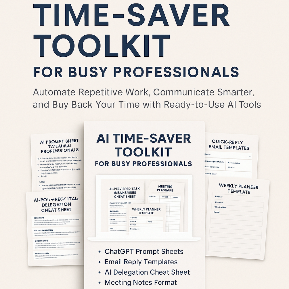 The AI Time-Saver Toolkit for Busy Professionals
