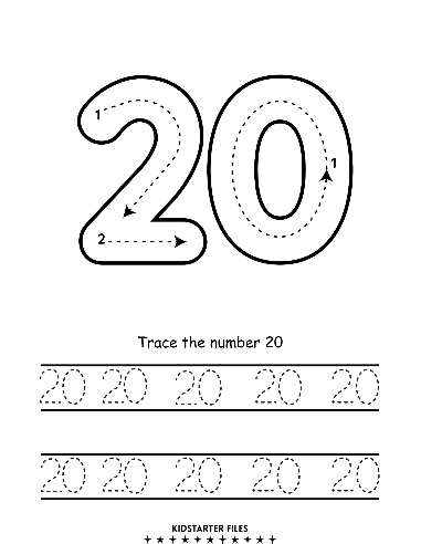 Tracing Numbers 0–20 Worksheets – Fun Printable Writing Practice for Kids
