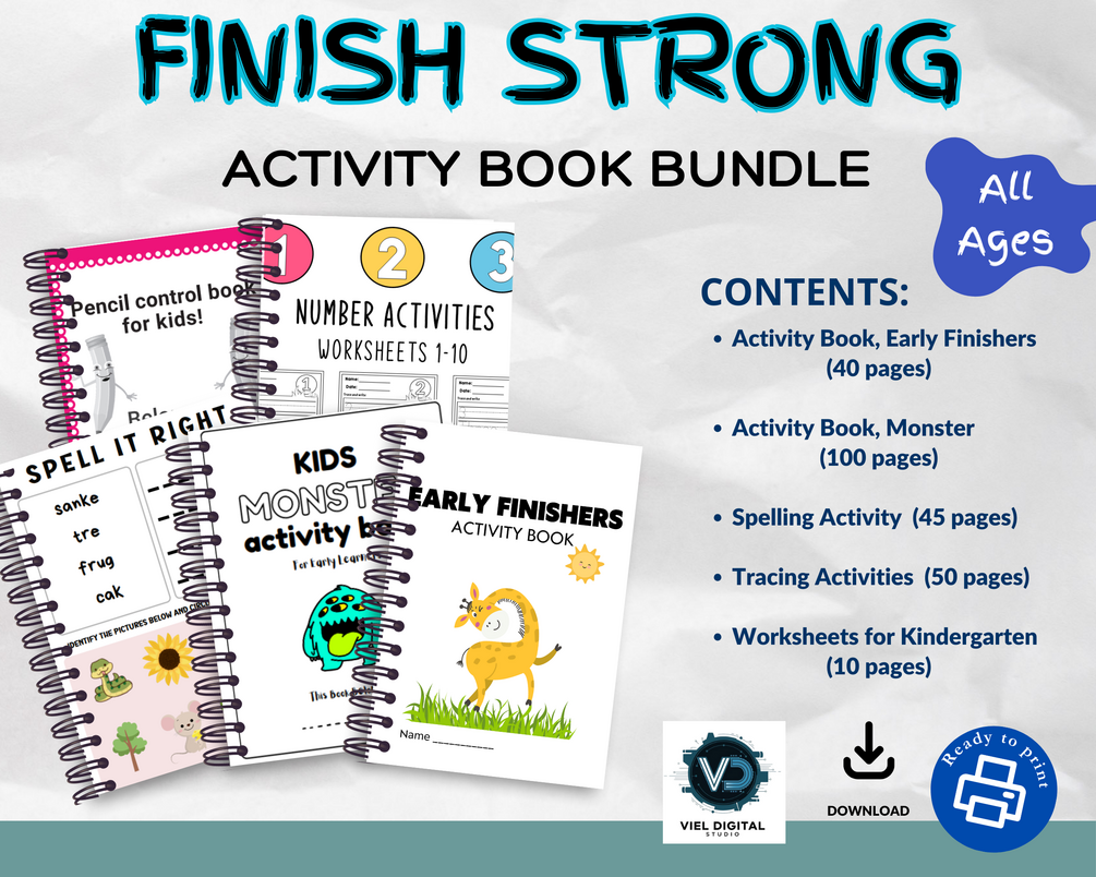 Activity Book | Finish Strong Bundle (All Ages) | Early Finishers ...