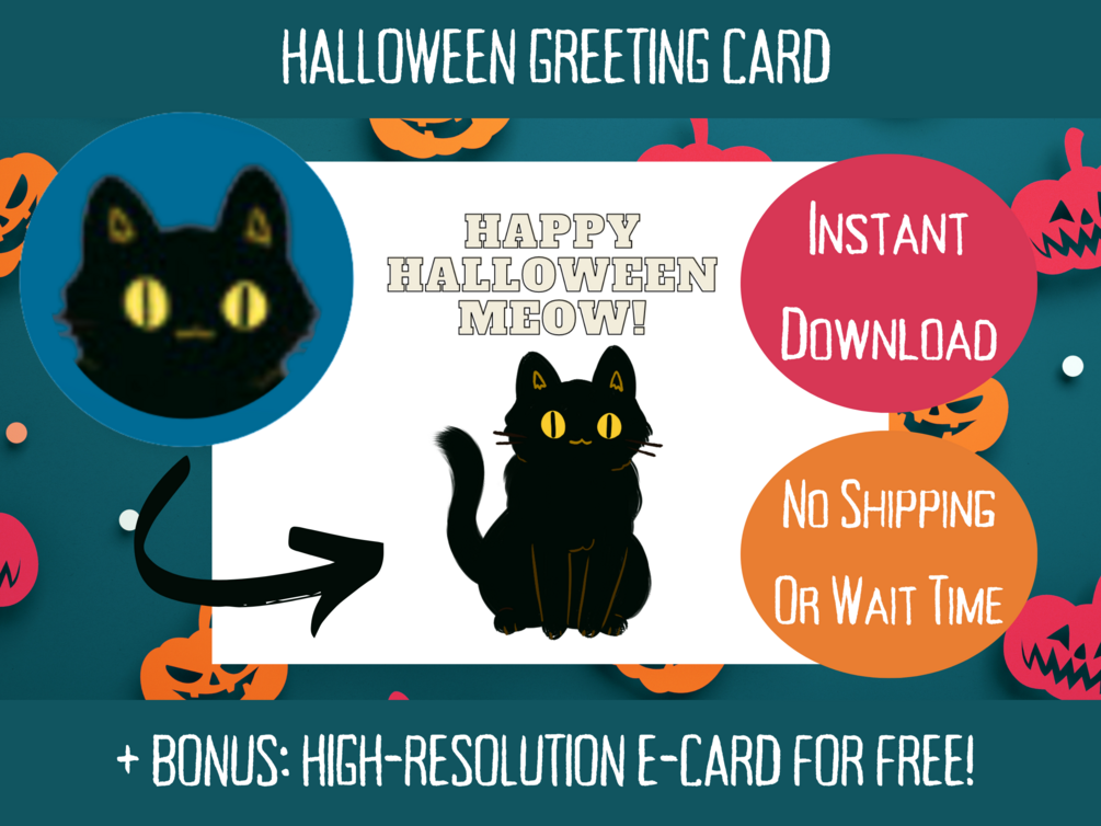 Digital Halloween Greeting Card