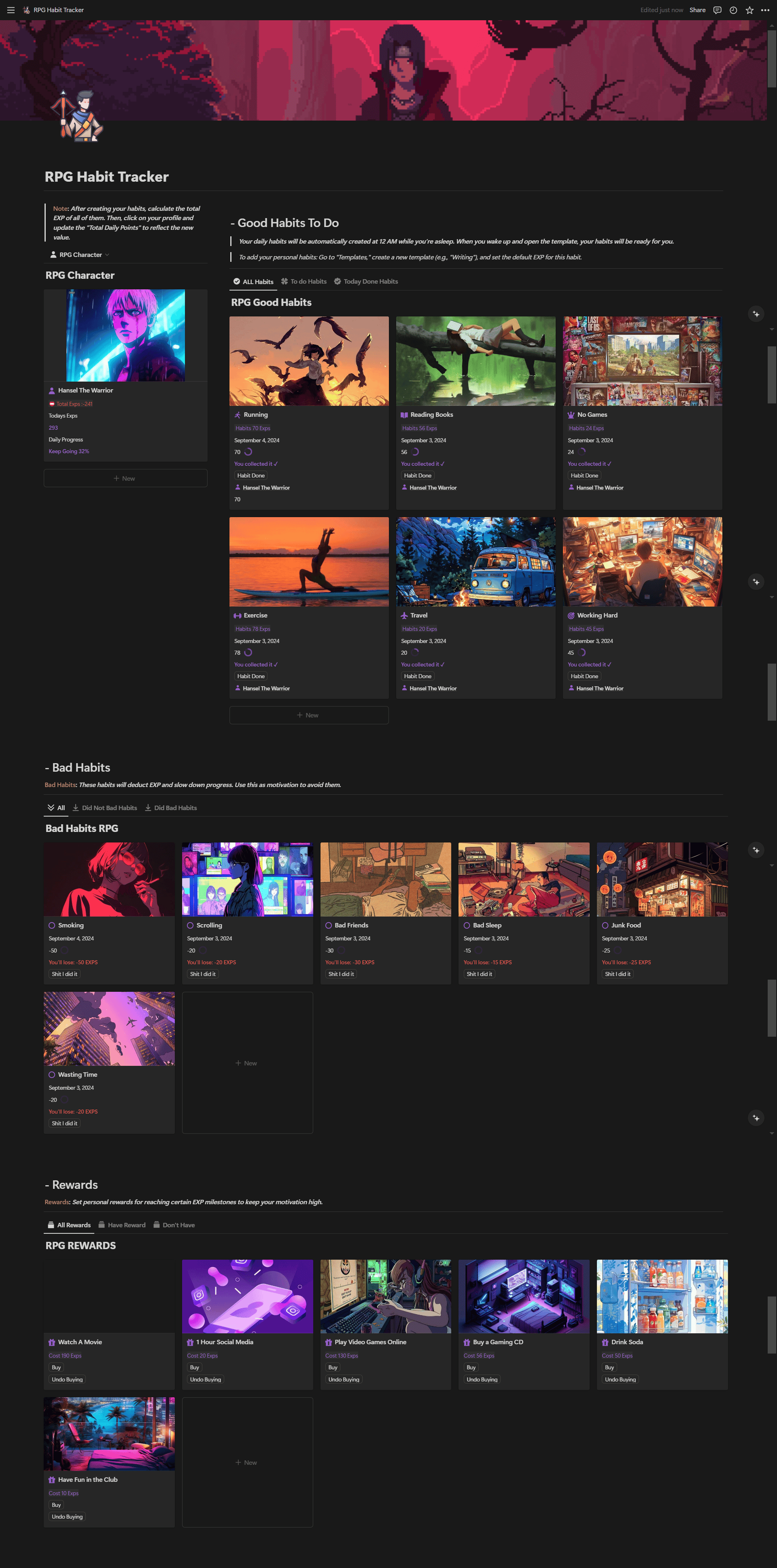 Play Life Like a Game: 🎮 Level Up Every Day! 🌟 RPG Habit Tracker ...