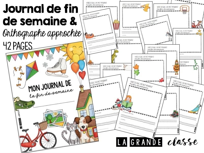 Journal de fin de semaine Maternelle / Orthographe approchée