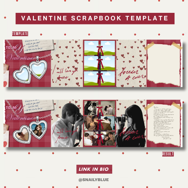 Valentine Scrapbook Template