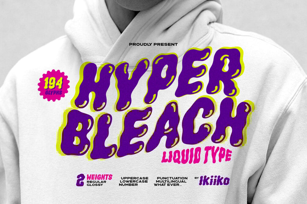 Hyper Bleach - Liquid Font