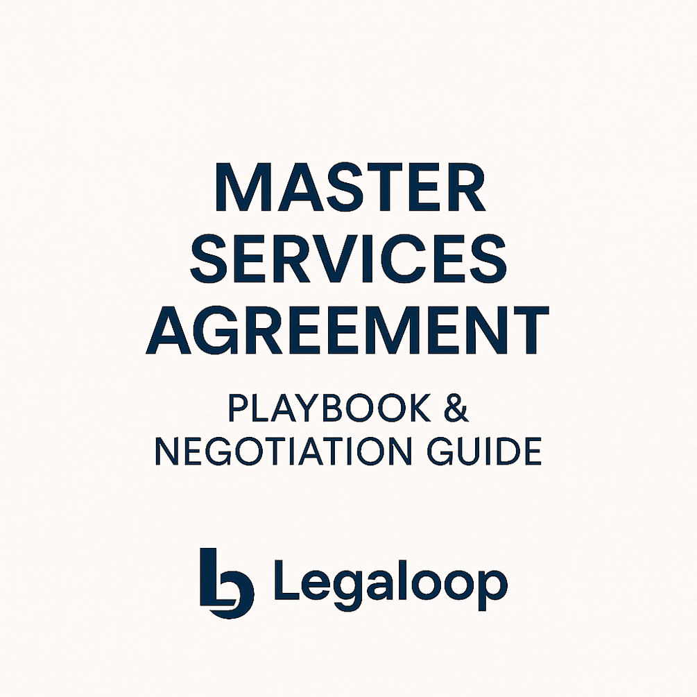 MSA Playbook & Negotiation Guide