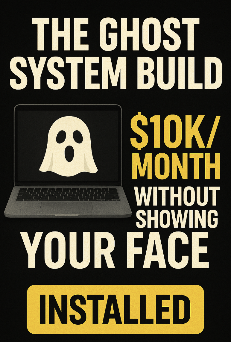 The Ghost System Build — Your Faceless Empire, Installed