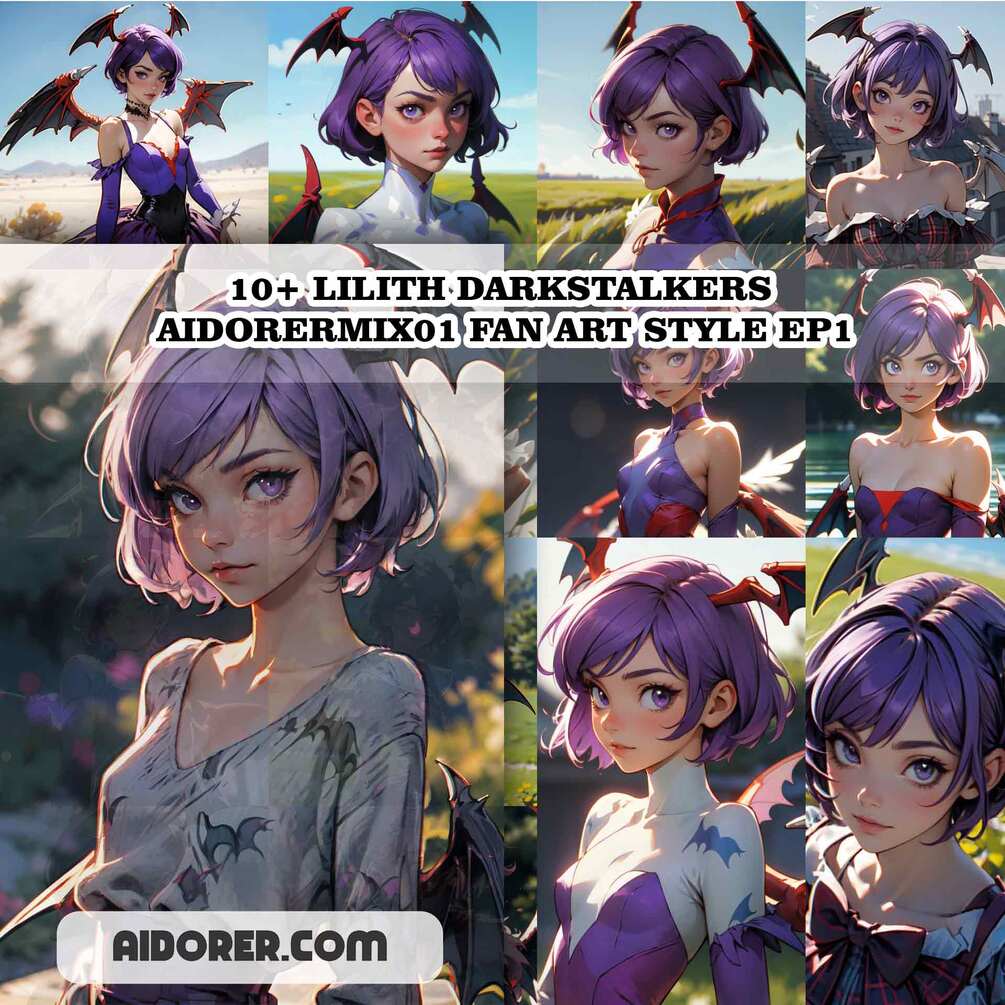 10+ LILITH DARKSTALKERS AIDORERMIX01 FAN ART STYLE EP1