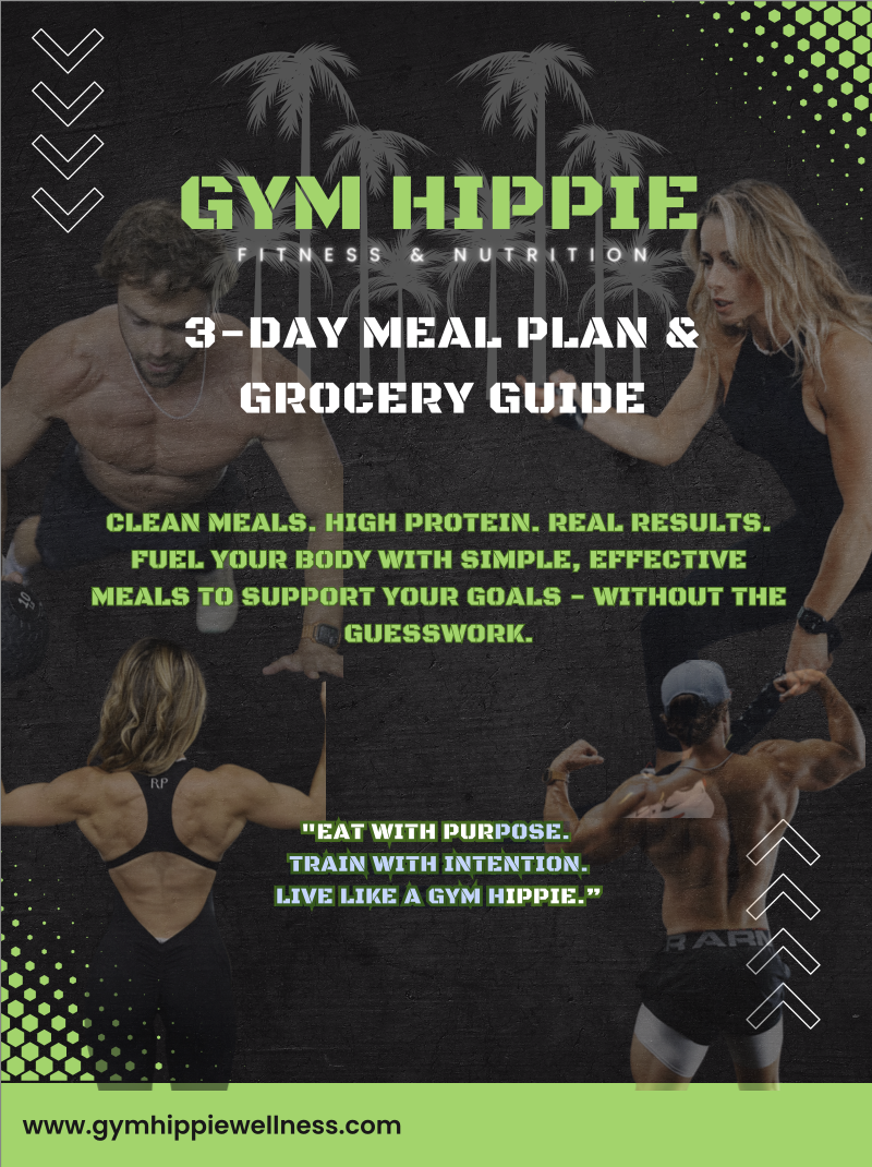 Free 3 Day Meal Plan + Grocery List