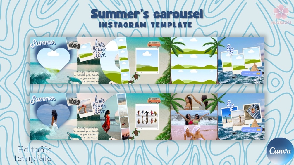 5 Summer insta template