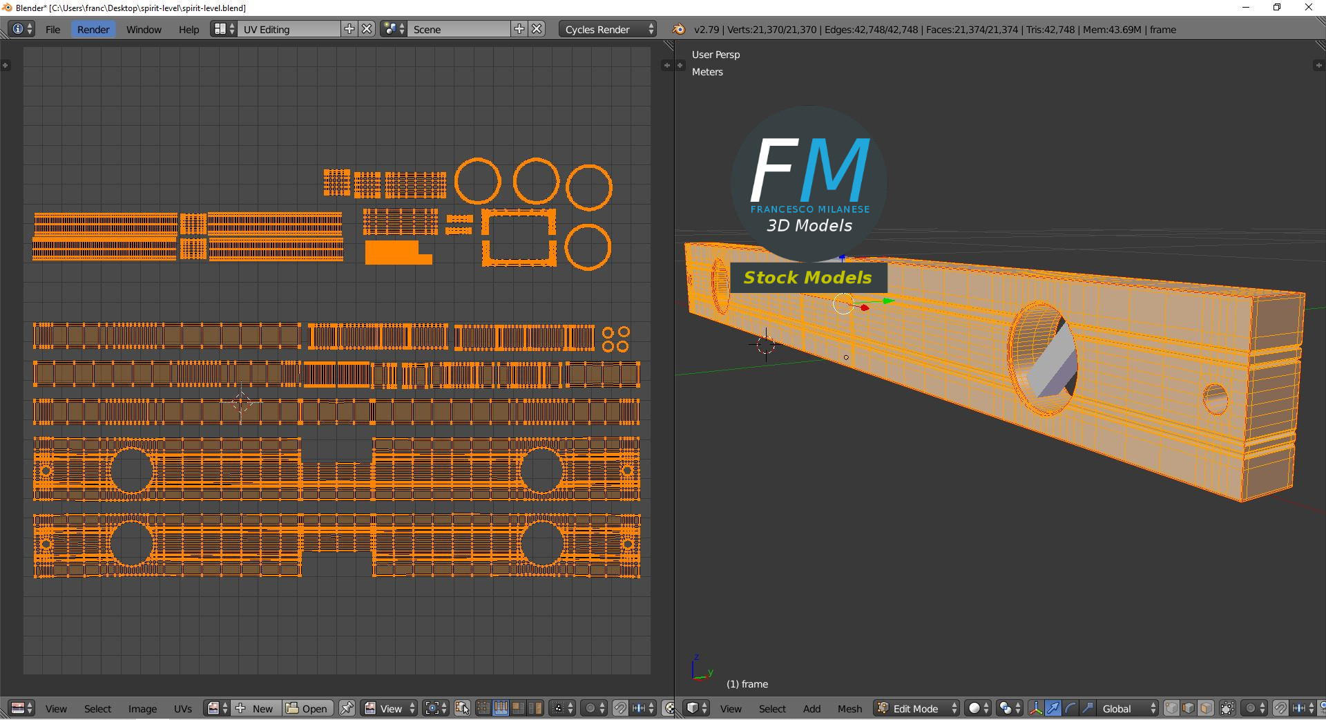 3D MODEL - Spirit level