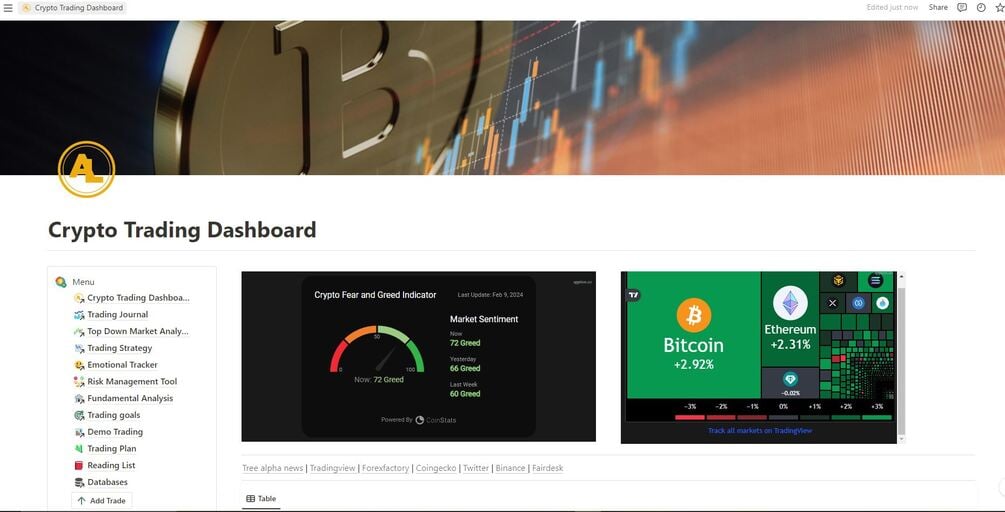 Crypto Trading Dashboard