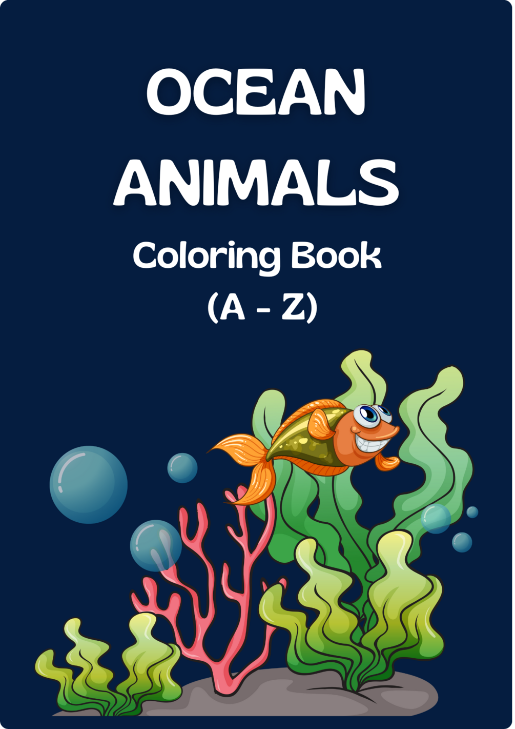 Ocean Animals Coloring Book (A-Z)