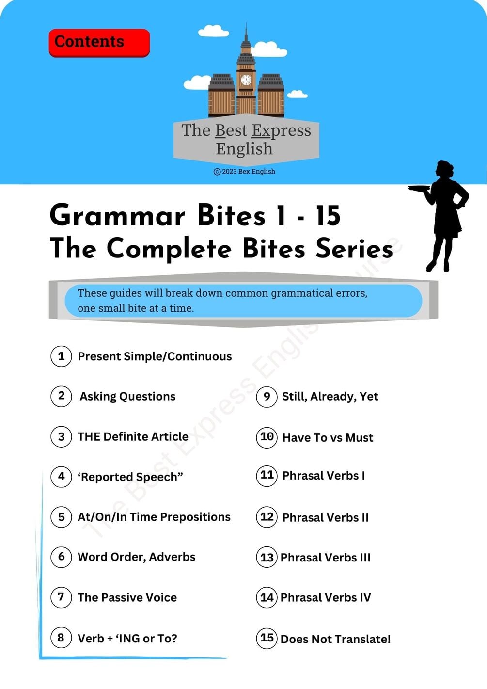 Laugh & Learn English: Complete Grammar Bite Series 1-15