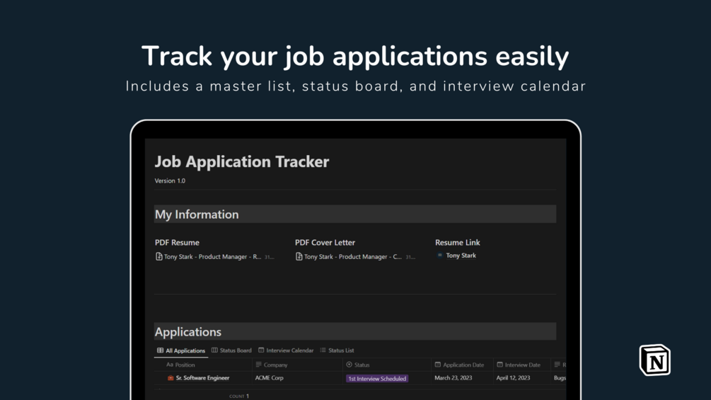 Job Application Tracker