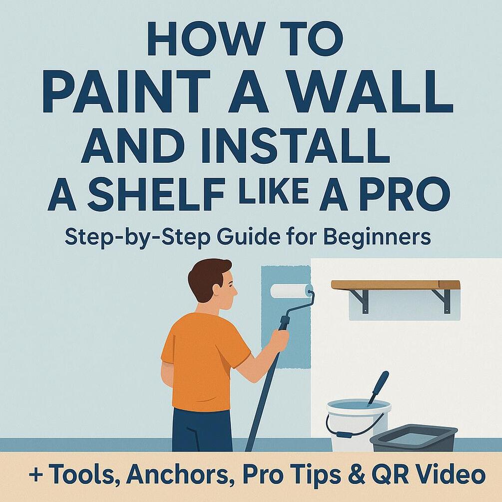 Paint Walls & Install Shelves Like a Pro – Complete DIY PDF Guide
