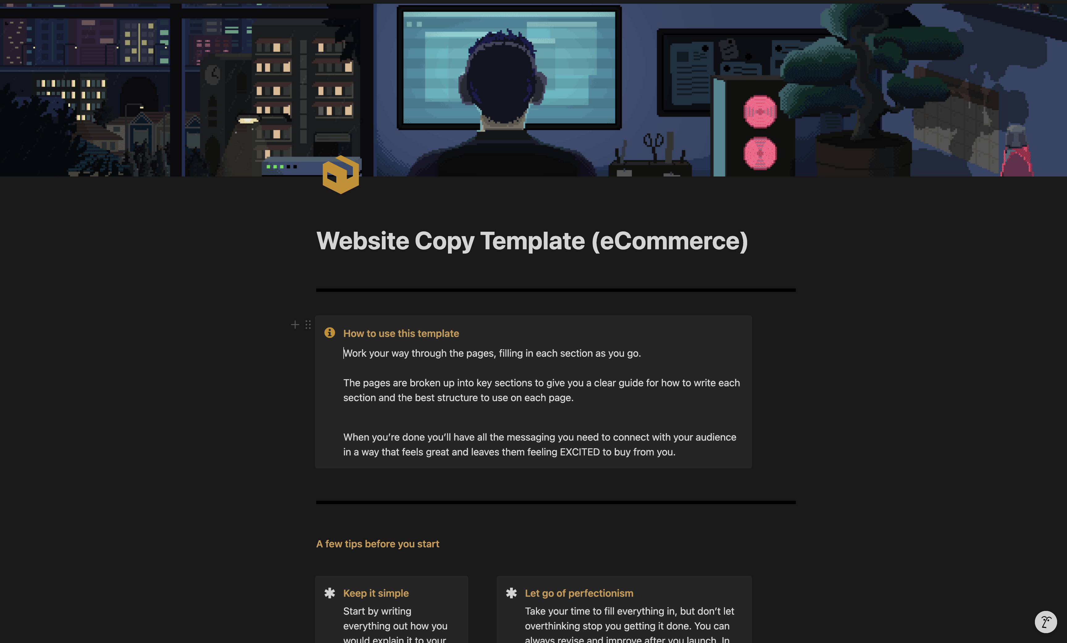 Website Copy Templates