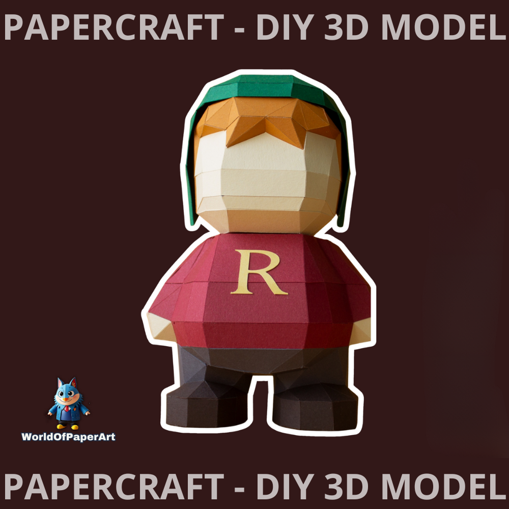 Ron Papercraft Template - 3D Model Plans - Diy Low Poly Art - DXF PDF ...