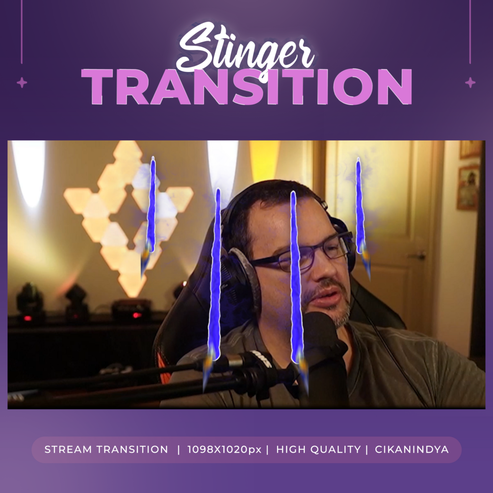 Animated Stinger Transition Spectral Strike | Blue Energy Sword ...